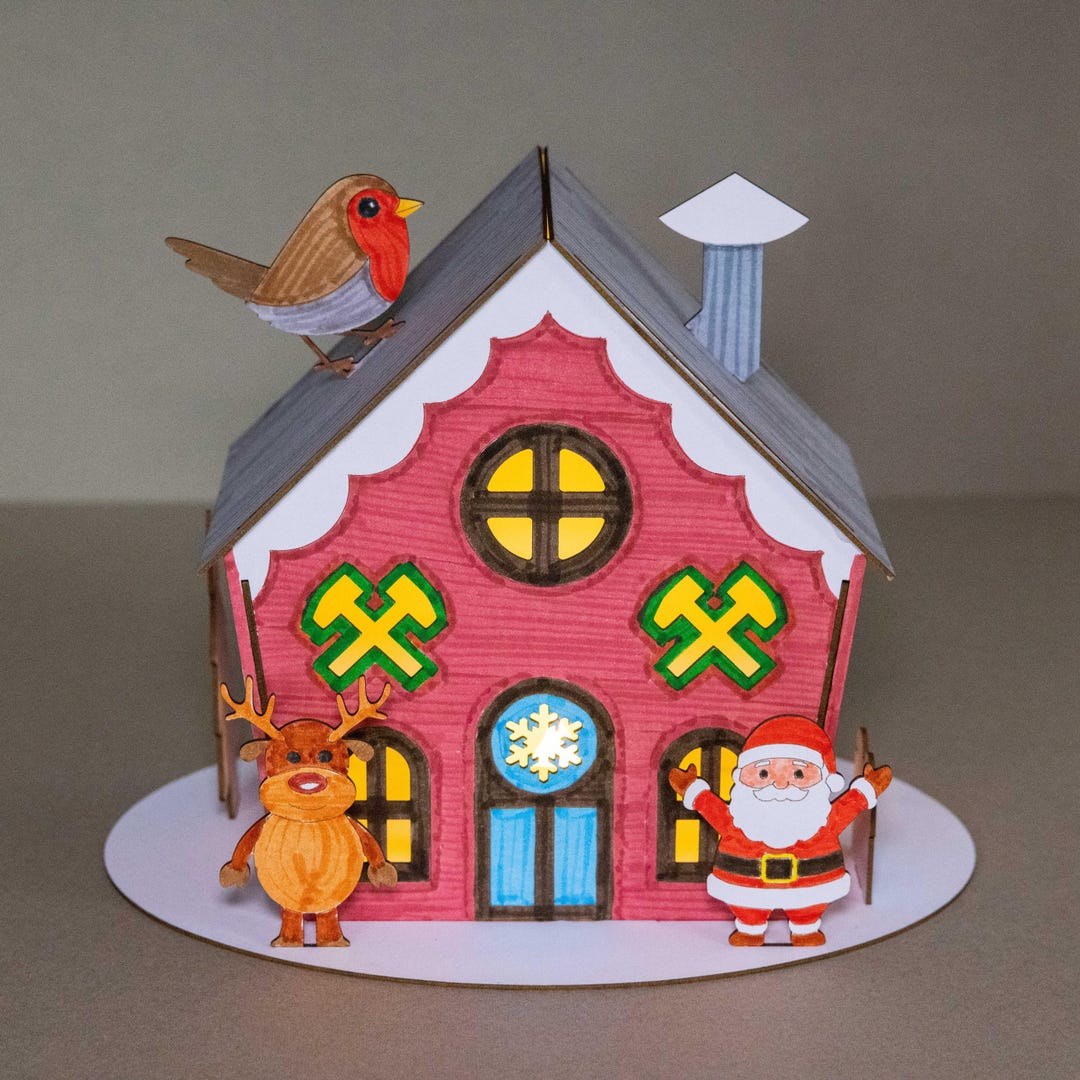 Santa's Workshop Laser Cut Model Kit - Etsy