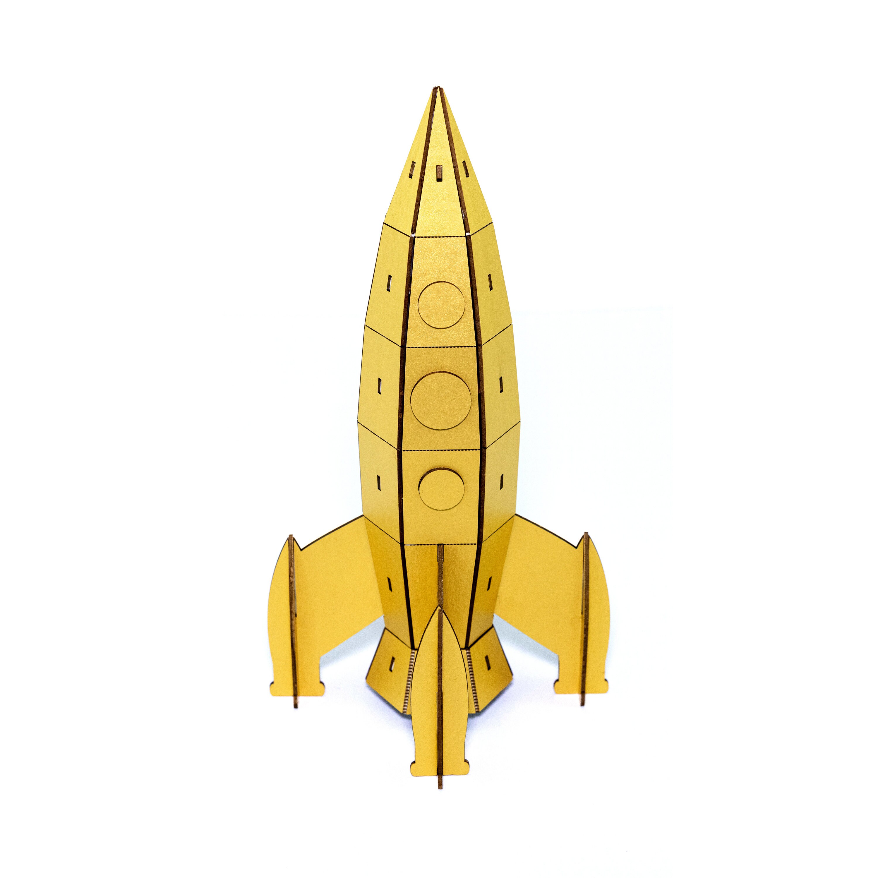 Rocket Ship 3D Model Kit, Laser Cut, Unique Gift - Etsy UK