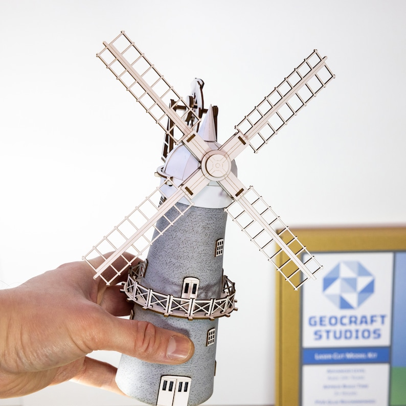 Bircham Windmill Model Kit, 24 Cm Tall - Etsy