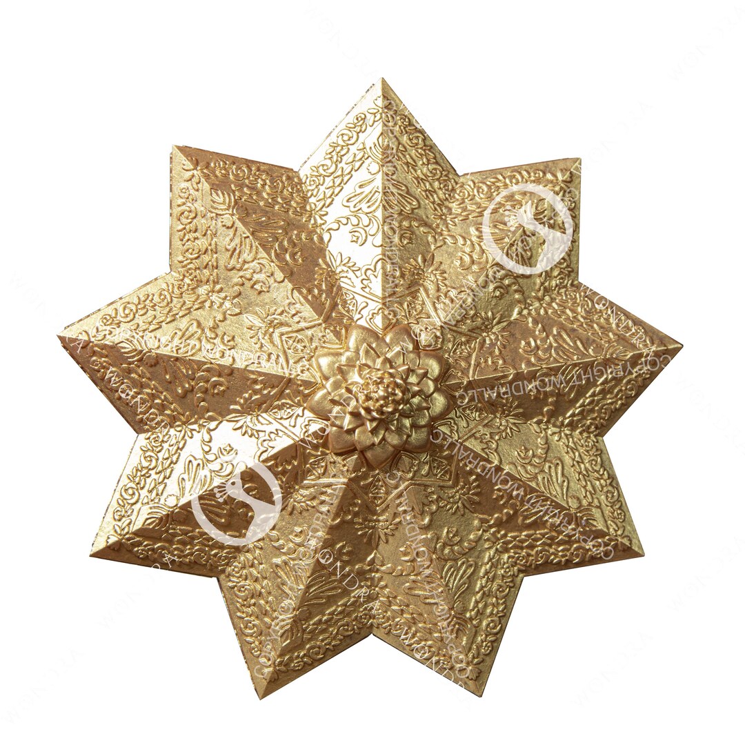 Golden Núr - Bahá'í 9 Pointed Star Centerpiece (large) - Etsy