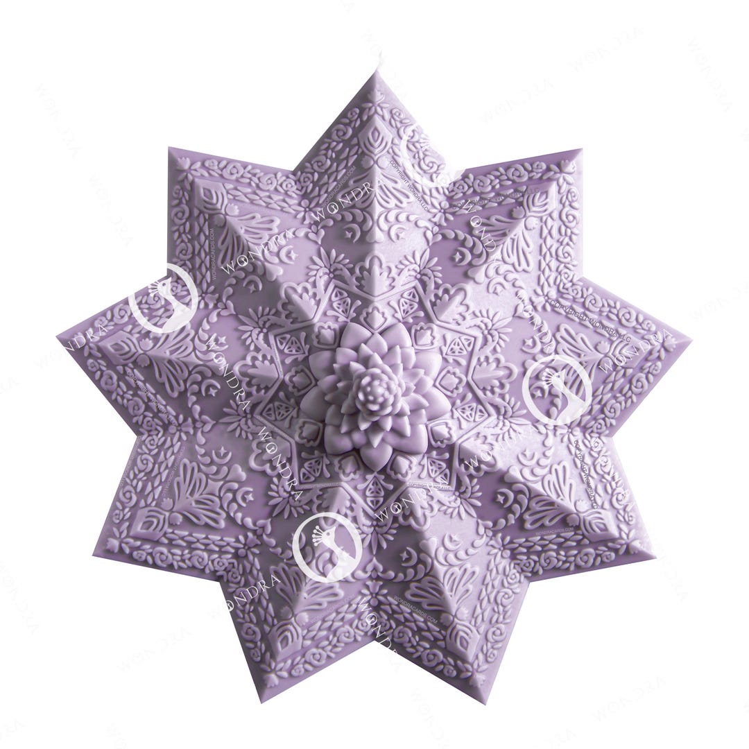 Núr - Bahá'í 9 Pointed Star Candle (large) - Etsy