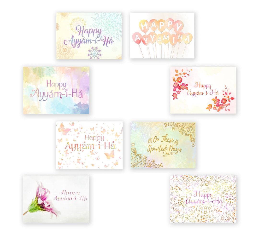 Watercolors - 8pack Printable Greeting Cards - Etsy
