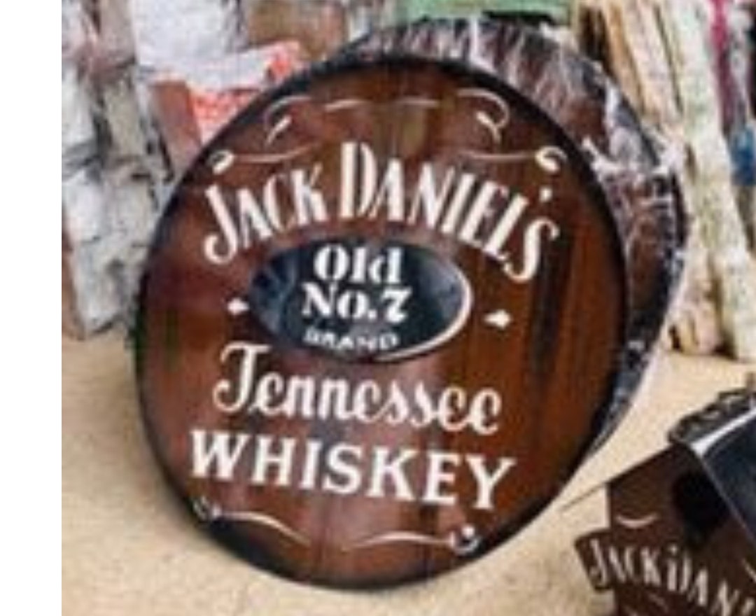 Circular House Sign Jack Daniels Inspired Round Metal Wall Accent for ...