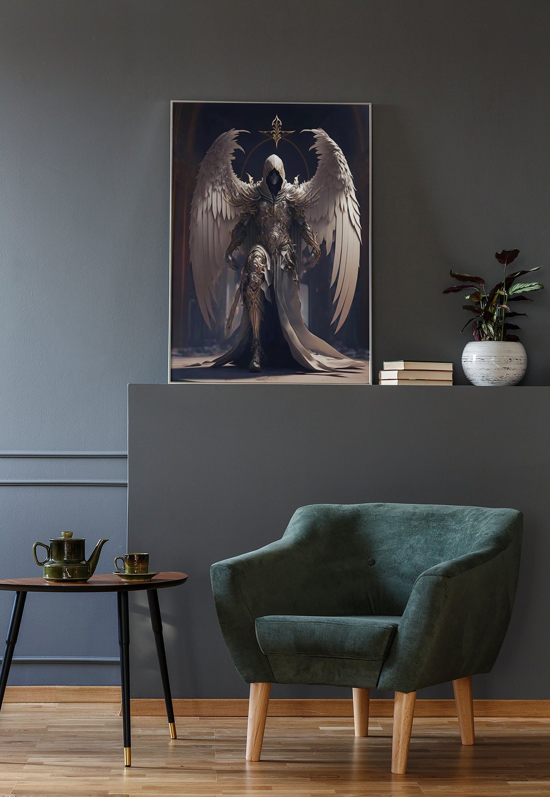 Wooden Azrael Grim Reaper Christian Wall Hanging Art - Etsy