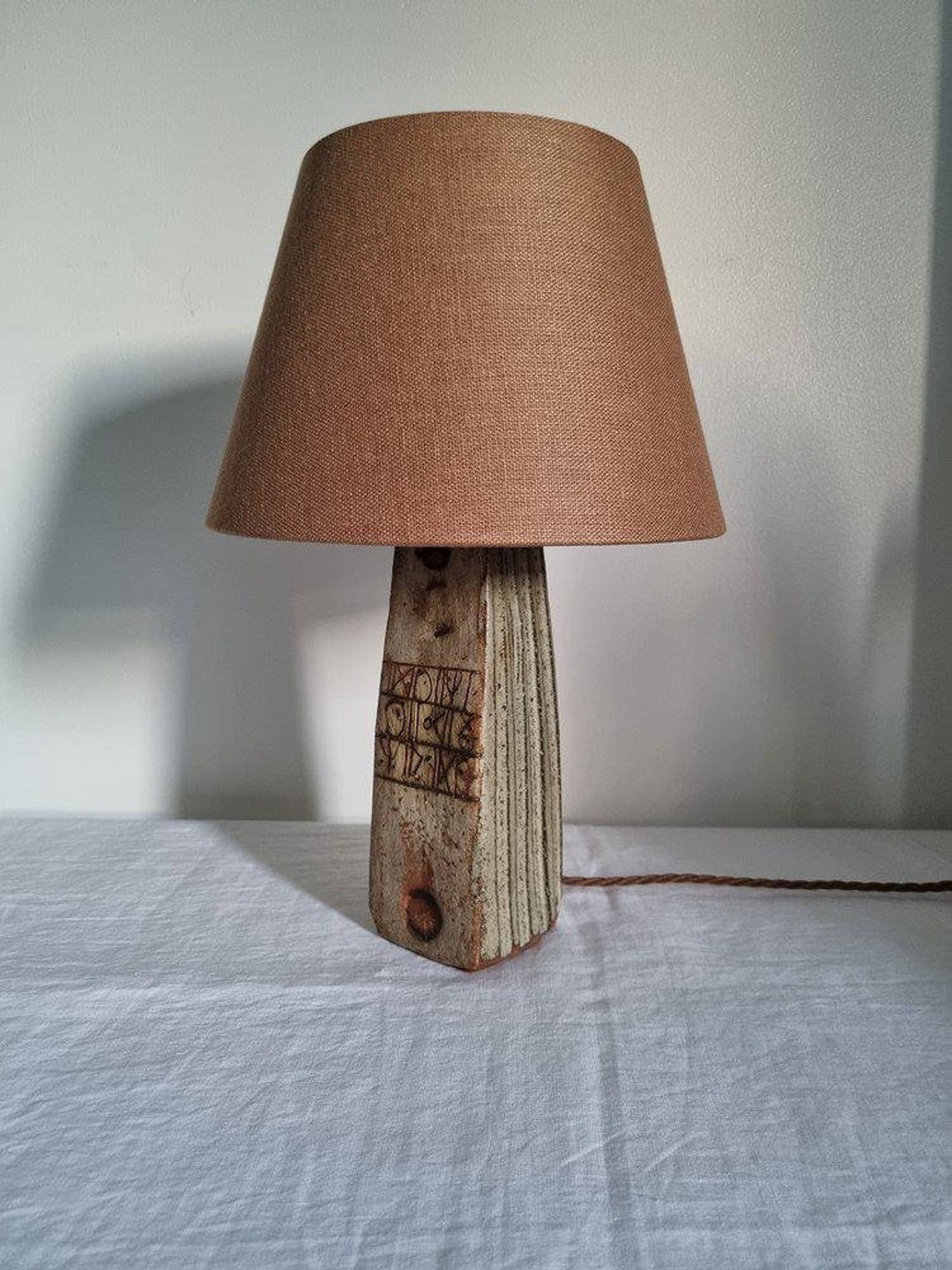 Stoneware Bernard Rooke Column Table Lamp - Etsy