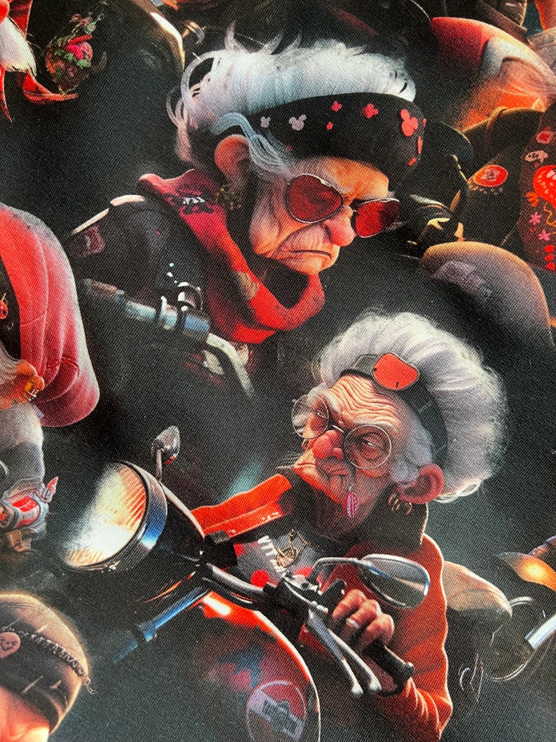 50cm Bike Oma Motorrad Harley Oma on Tour Schwarz - Etsy.de