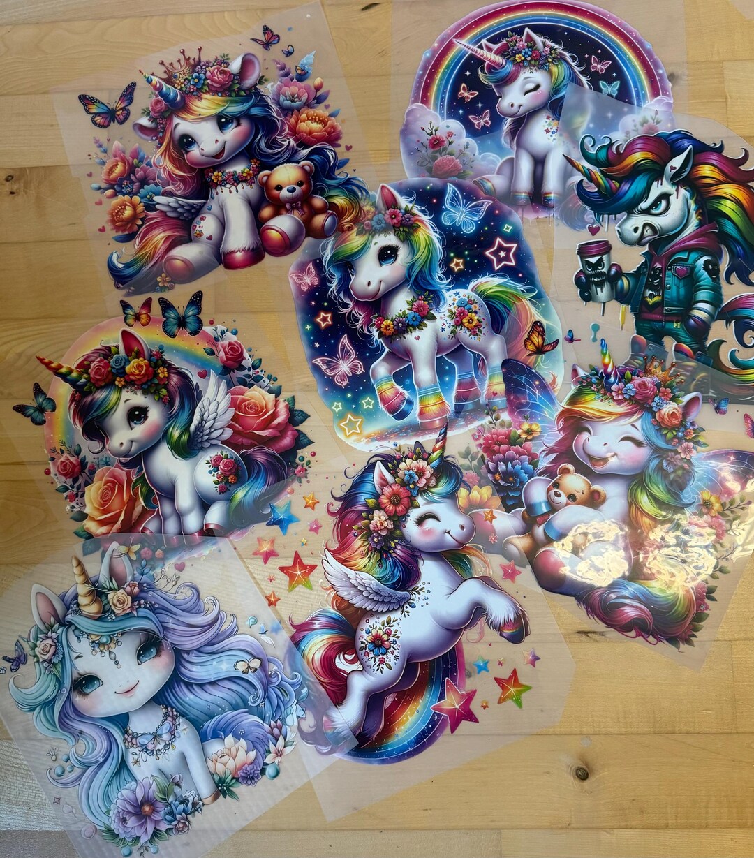 Iron-on Pictures Sweet Unicorn UNICORN RAINBOW Motif Picture ...