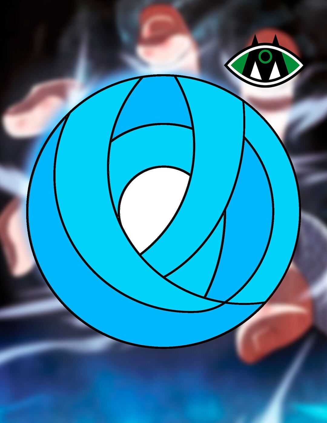 Rasengan Inspired Stained Glass Pattern - Etsy