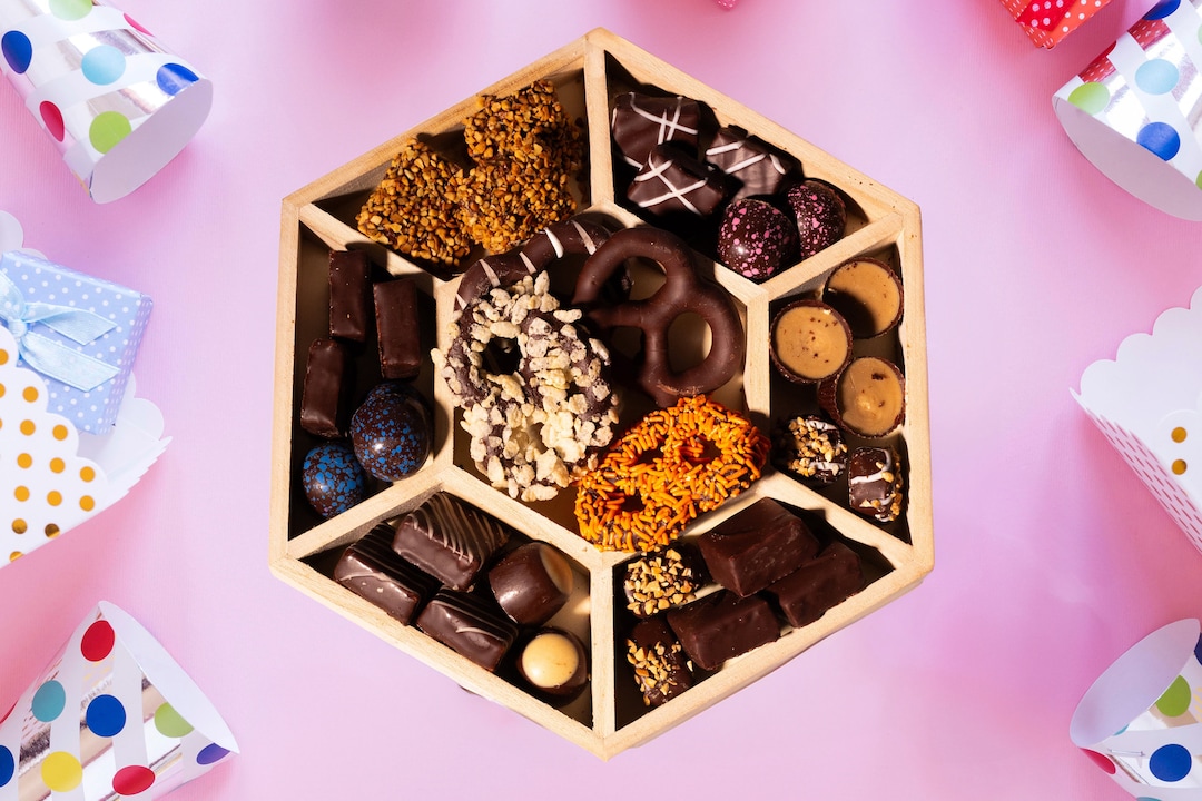 Birthday Chocolate Gift Box, Assorted Kosher Chocolate Basket. Custom ...