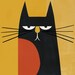 4 Abstract Cats - Digital Images - Etsy