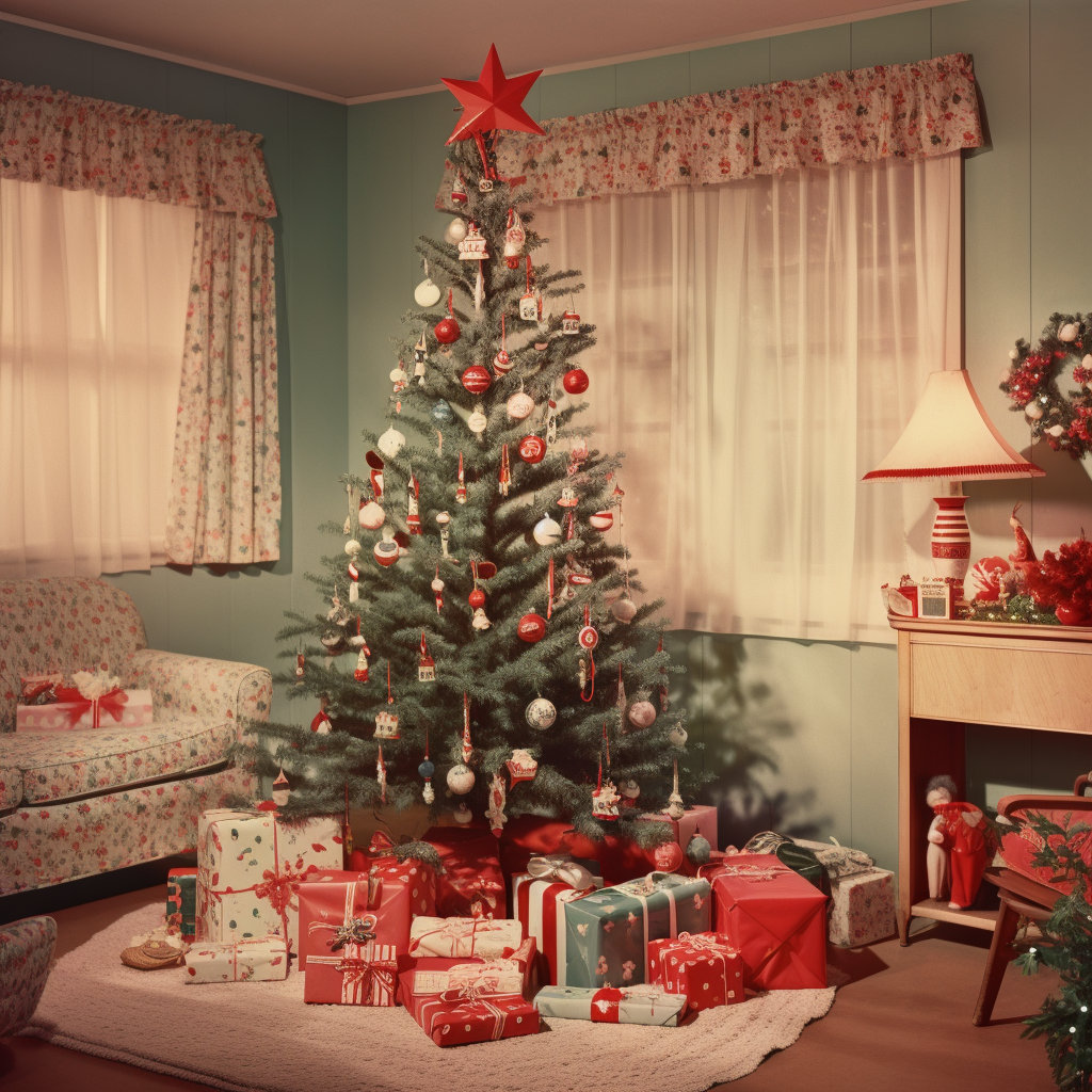 4 Vintage 1950s Style Christmas Digital Images - Etsy