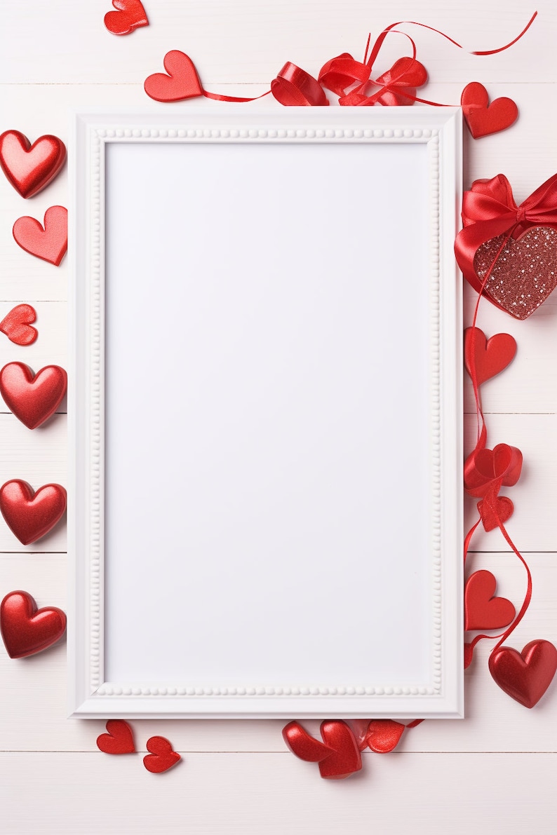4 Beautiful Valentines Frames - Digital Images! - Etsy