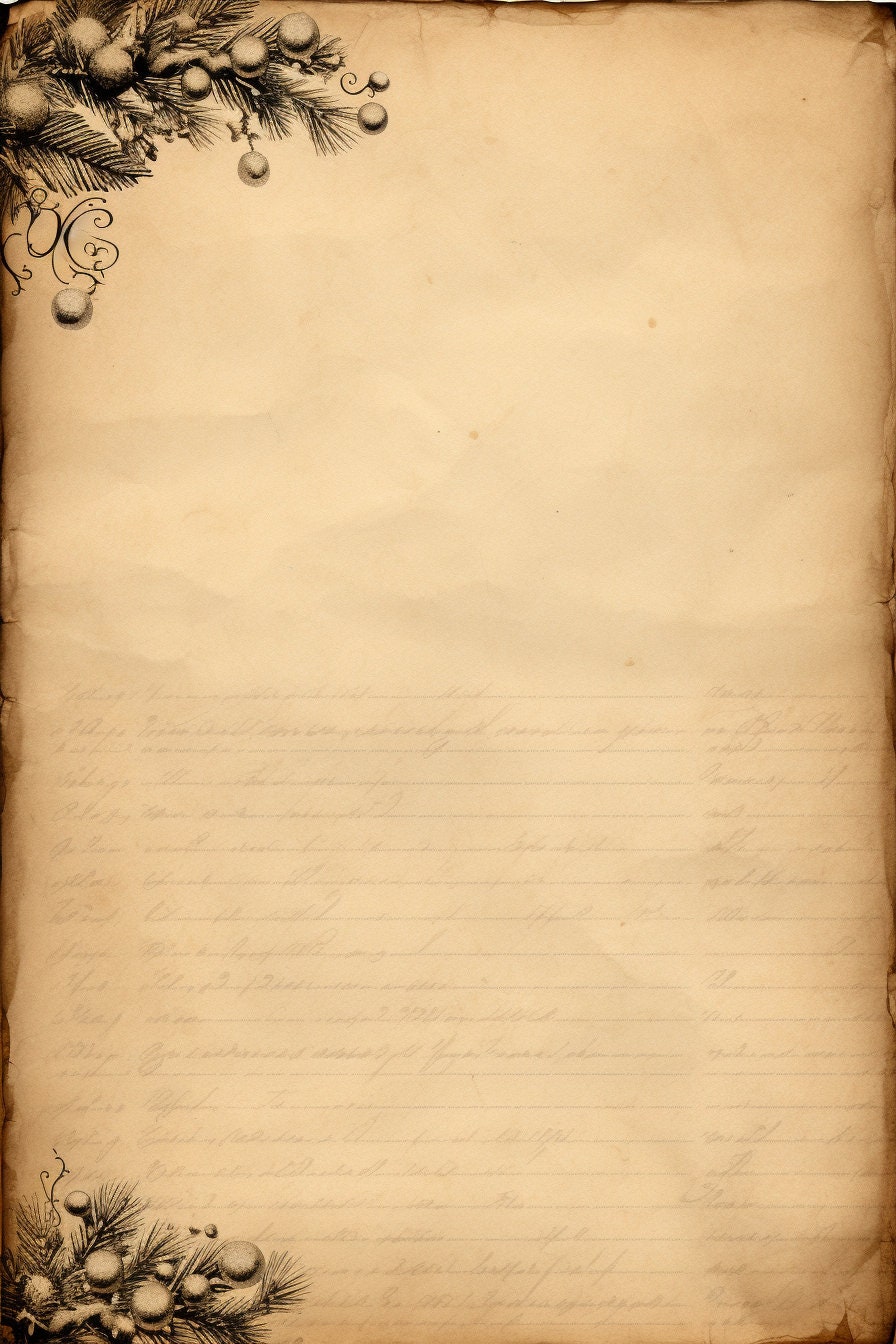 10 Vintage Christmas Parchment Paper Digital Images! - Etsy