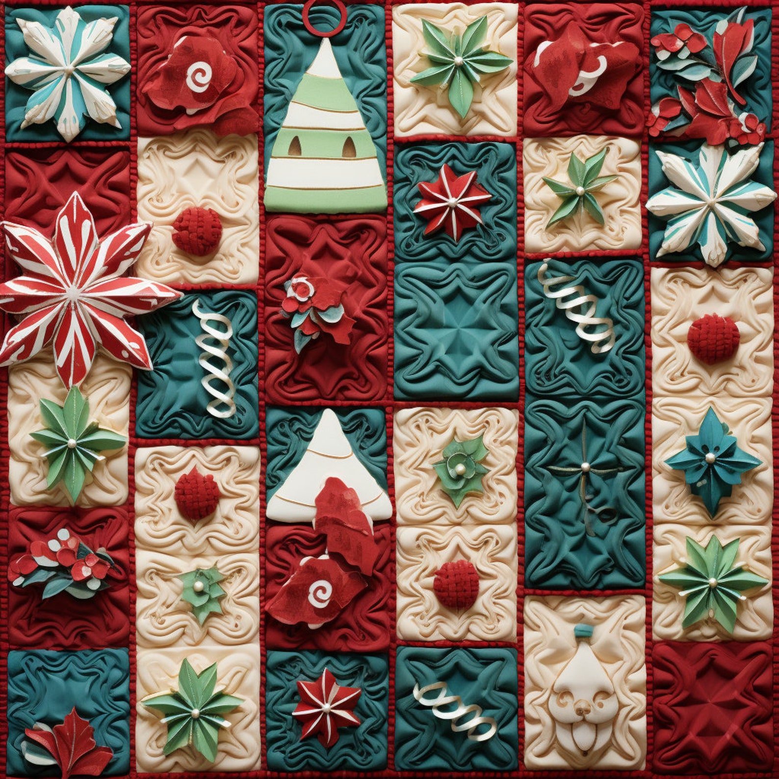 4 Seamless Tiled Christmas Paper Digital Images - Etsy