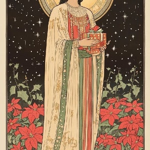 4 Gorgeous Christmas Queen Tarot Digital Designs - Etsy