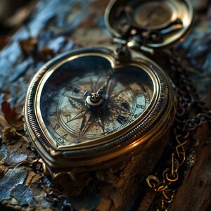 Find Your Way to Me - 4 Valentines Heart Compass Digital Images! - Etsy