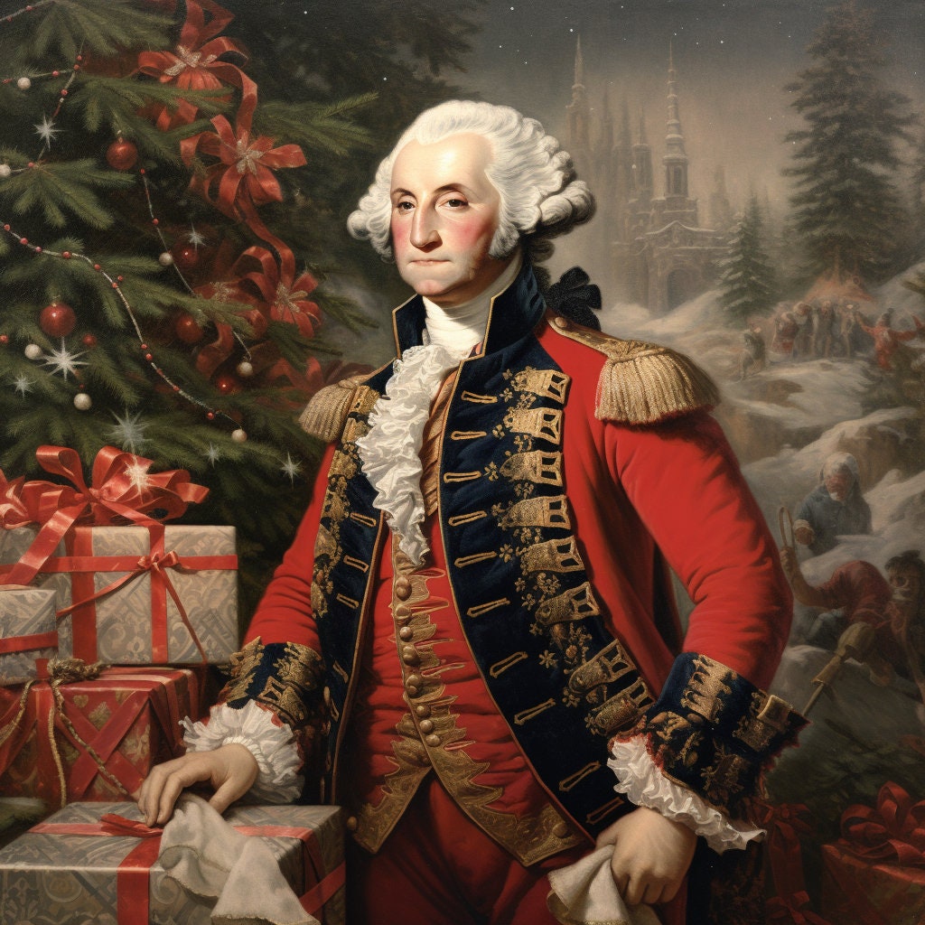 5 George Washington Inspired Digital Christmas Images - Etsy