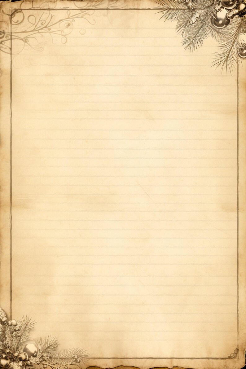 10 Vintage Christmas Parchment Paper Digital Images! - Etsy