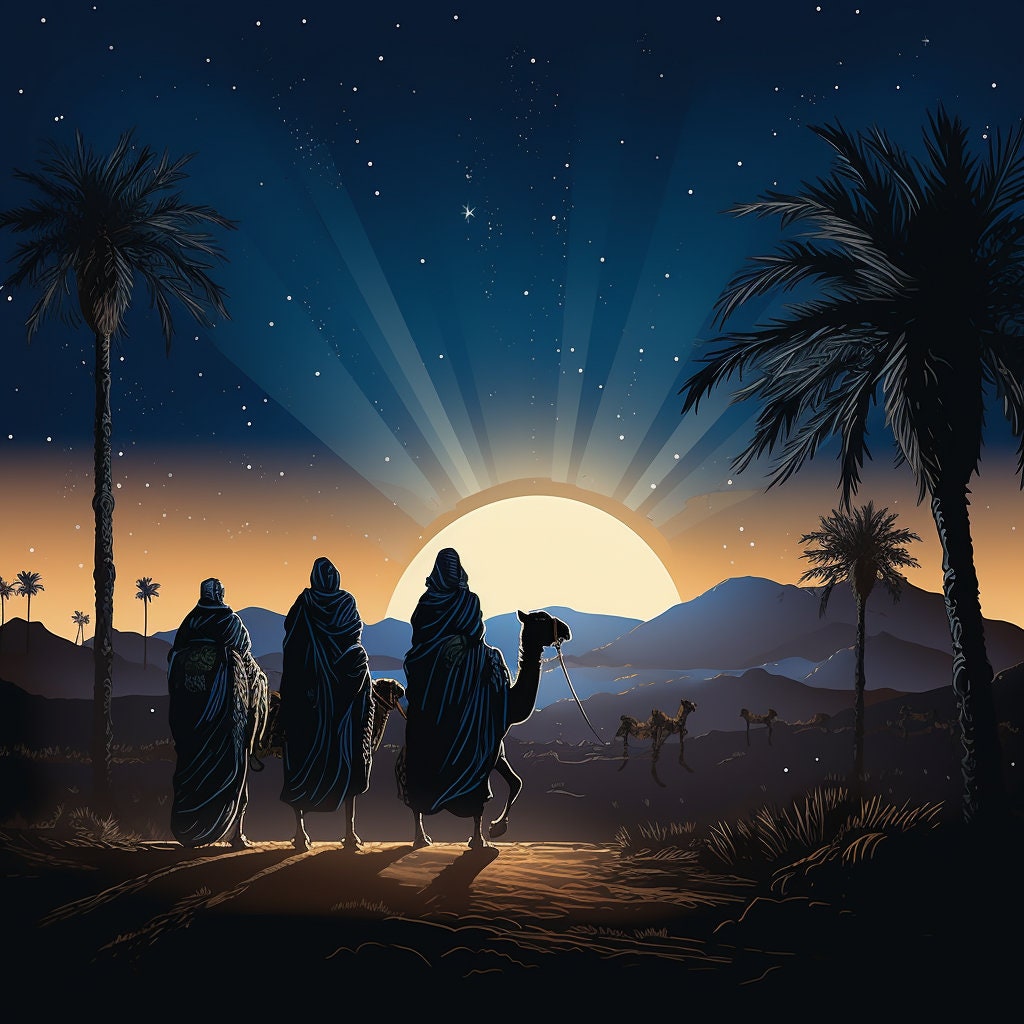 4 Digital Images - 3 Wise Men - Etsy
