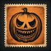 Four Spooky Halloween Stamps - Digital Images! - Etsy