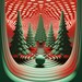 4 Op Art Optical Illusion Christmas Tree Scenes - Etsy