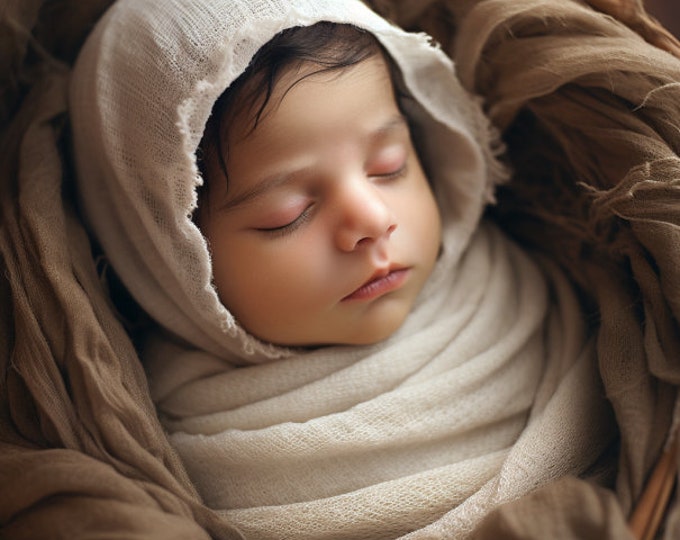 A Child is Born Digital Images of Baby Jesus - Etsy