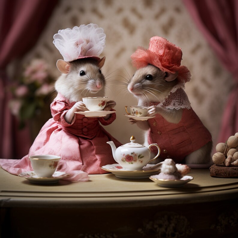 4 Victorian Valentine Tea Party Digital Images! - Etsy