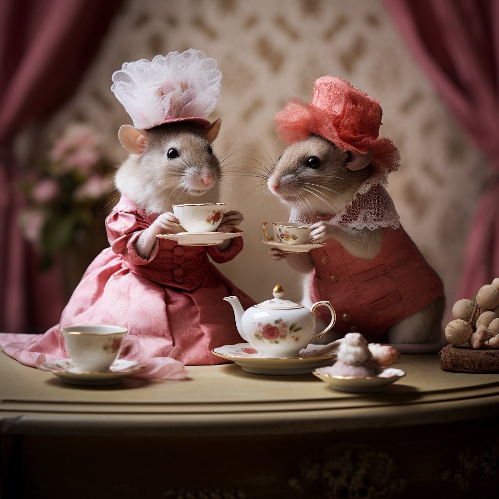 4 Victorian Valentine Tea Party Digital Images! - Etsy