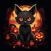 Four Adorably Spooky Black Cats for Halloween - Digital Downloads - Etsy