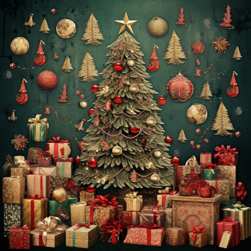 4 Adorable Christmas Collage Digital Images! - Etsy