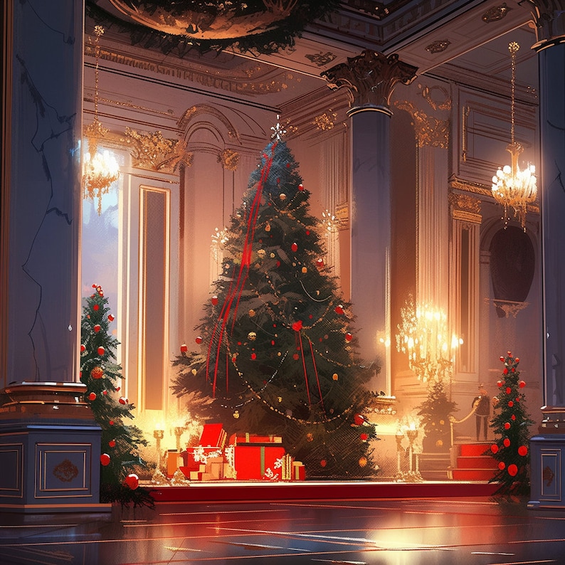 Anime Style Christmas Digital Images - Etsy