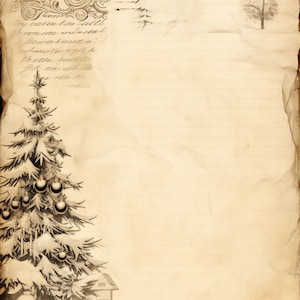 10 Vintage Christmas Parchment Paper Digital Images! - Etsy
