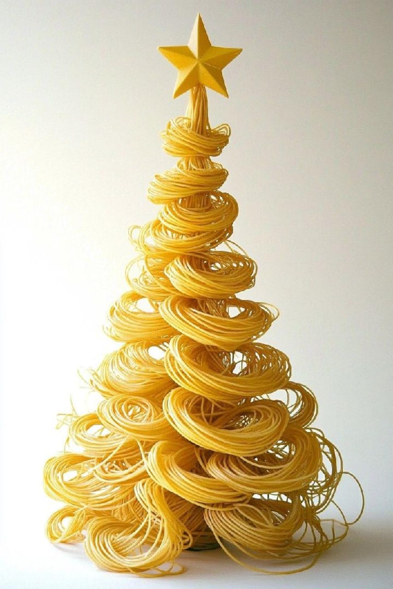 4 Spaghetti Christmas Trees! for the Chef in Your Life! Digital Images ...