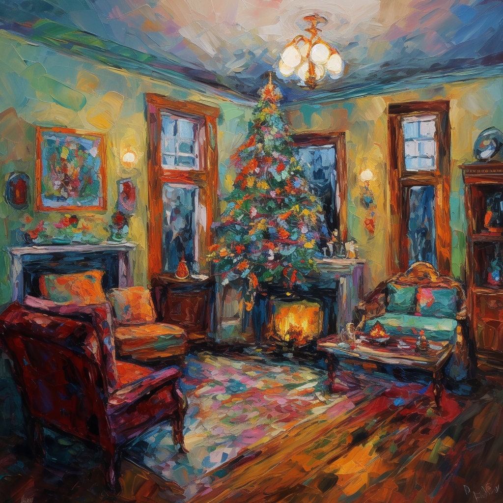 4 Impressionist Christmas Digital Images - Etsy