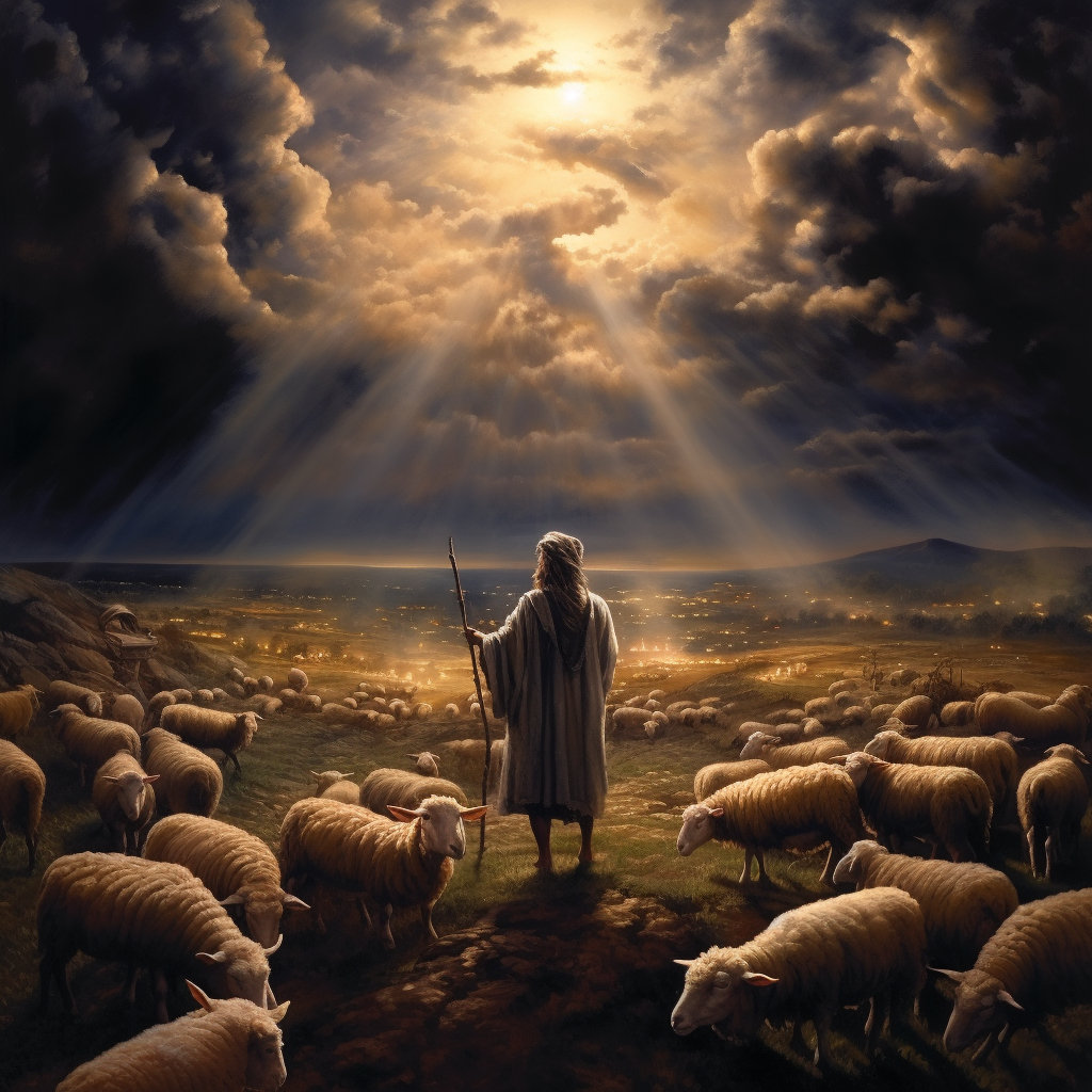 Shepherds Keeping Watch Over Their Flocks by Night - Digital Images - Etsy