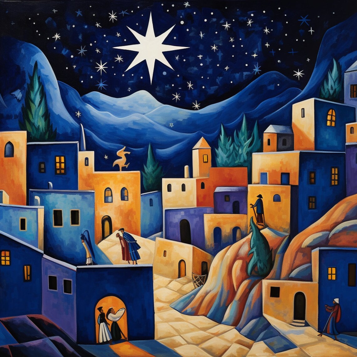 4 Matisse Inspired Nativity Scenes Digital Images! - Etsy