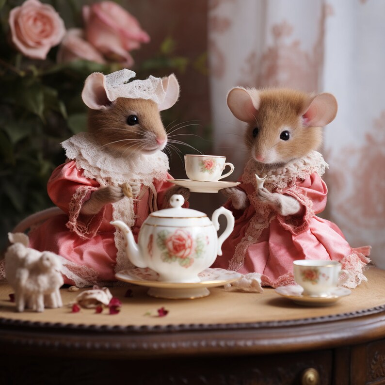 4 Victorian Valentine Tea Party Digital Images! - Etsy