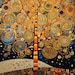 4 Gustav Klimt Inspired Christmas Tree Digital Images - Etsy