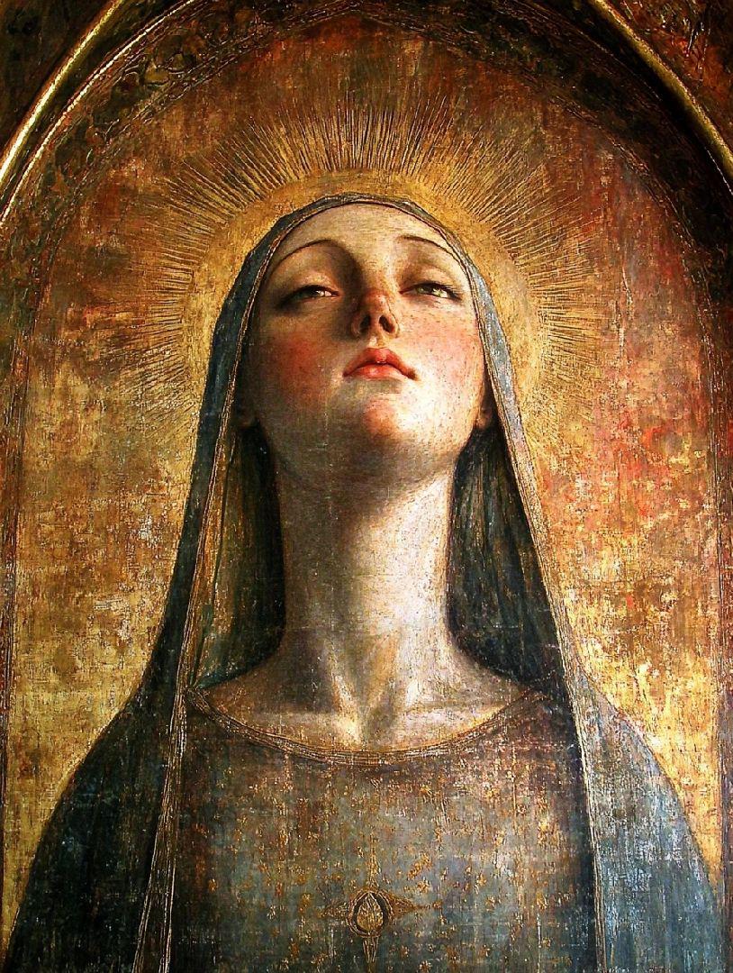 4 Digital Interpretations of the Virgin Mary, Digital Images, Wall Art ...