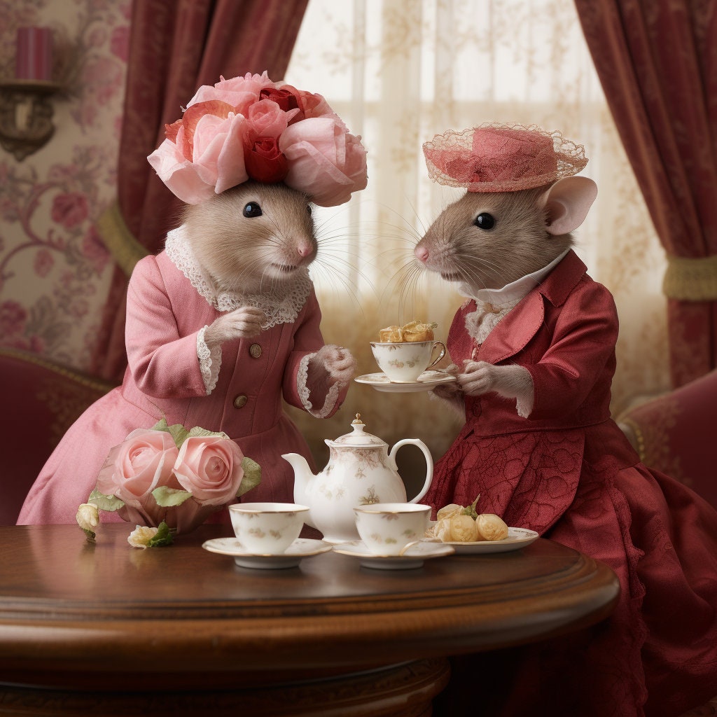 4 Victorian Valentine Tea Party Digital Images! - Etsy