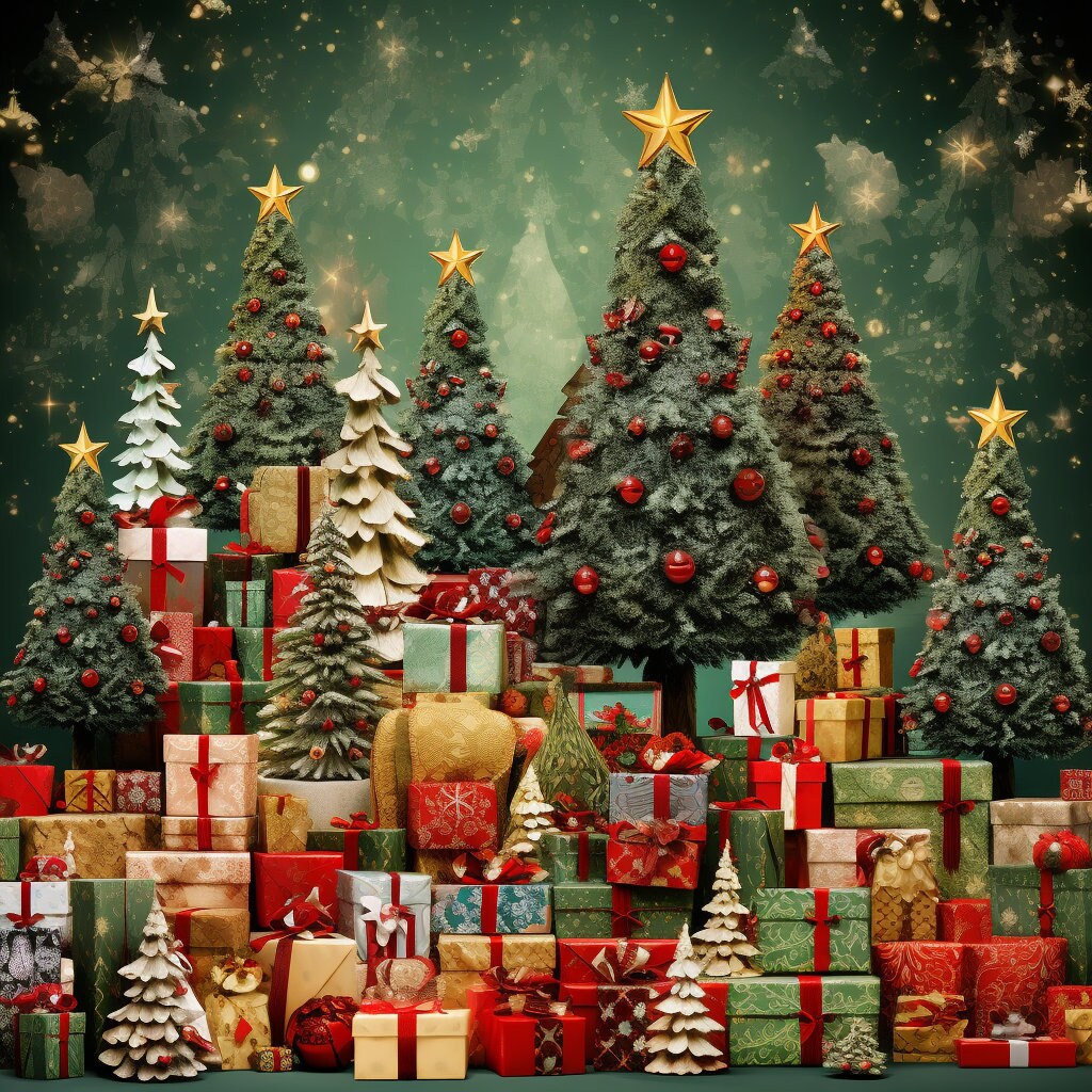 4 Adorable Christmas Collage Digital Images! - Etsy