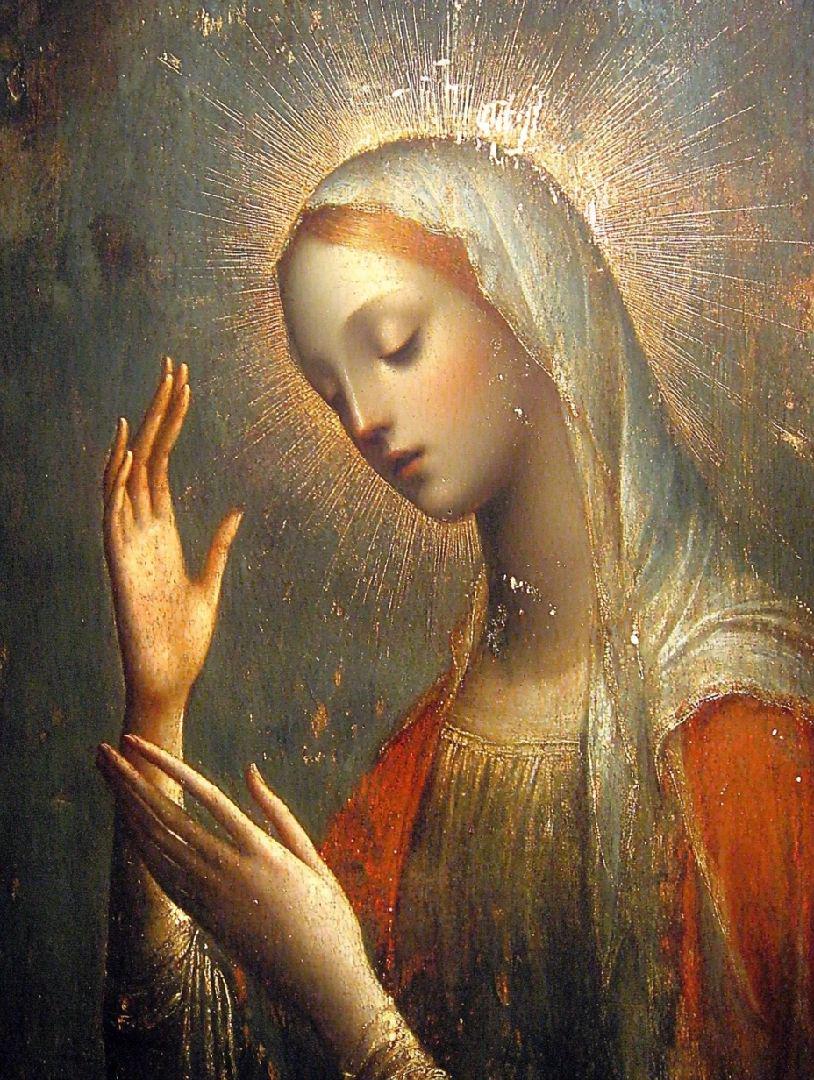 4 Digital Interpretations of the Virgin Mary, Digital Images, Wall Art ...