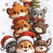 4 Digital Images of Adorable Christmas Critters! - Etsy