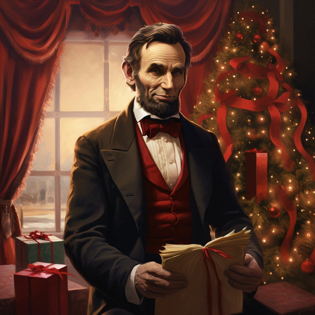5 Abraham Lincoln Inspired Digital Christmas Images - Etsy