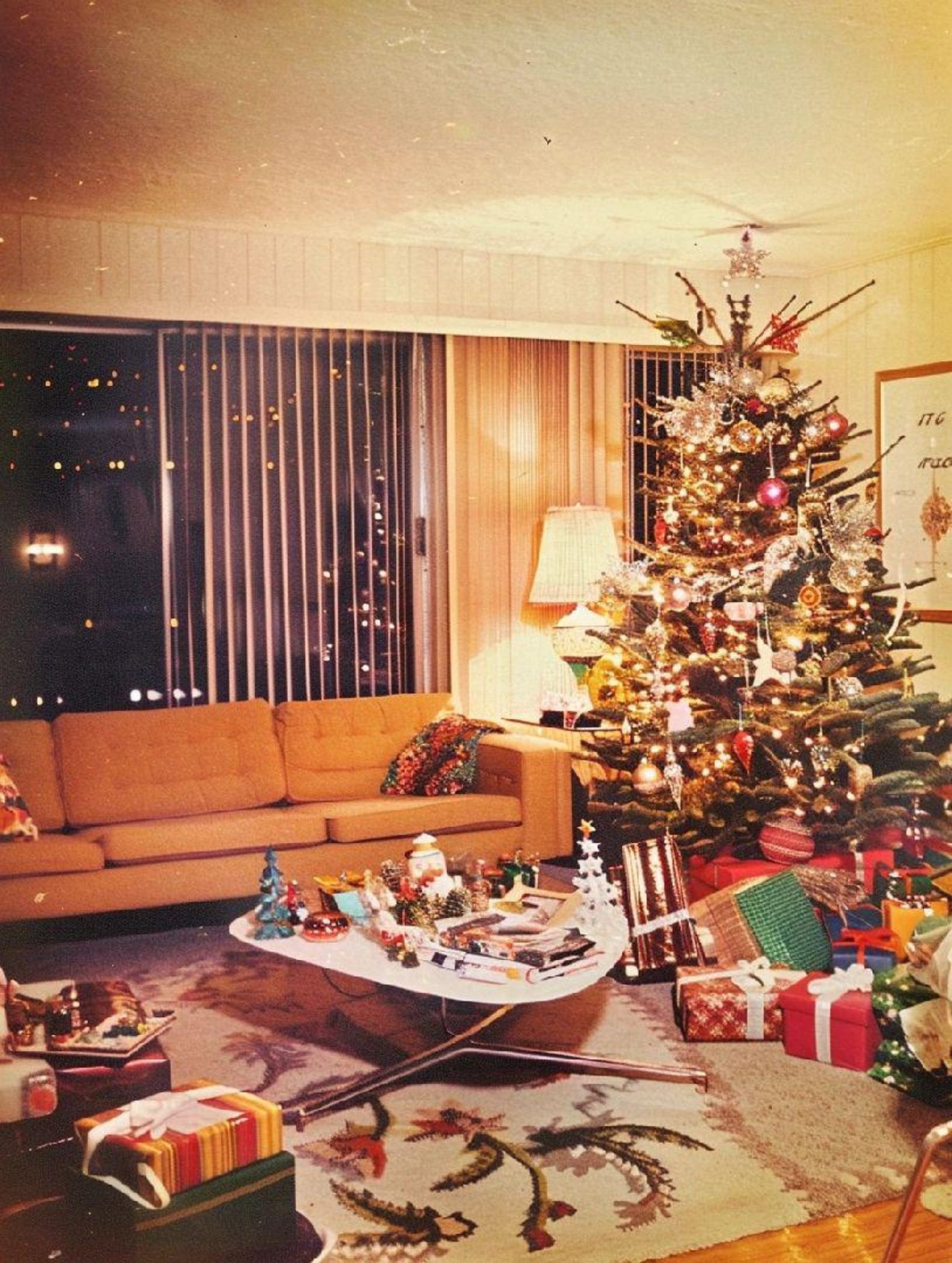 4 60s Vintage Christmas Scenes, Vintage, Wall Art, Crafts, Cards, 1960s ...