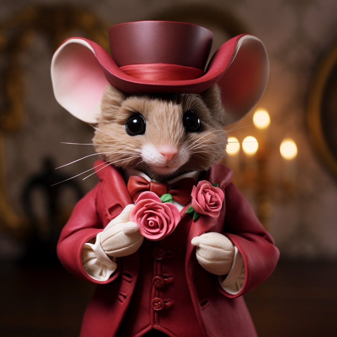 I Got You A Valentine! 4 Adorable Victorian Valentines Mice! - Etsy