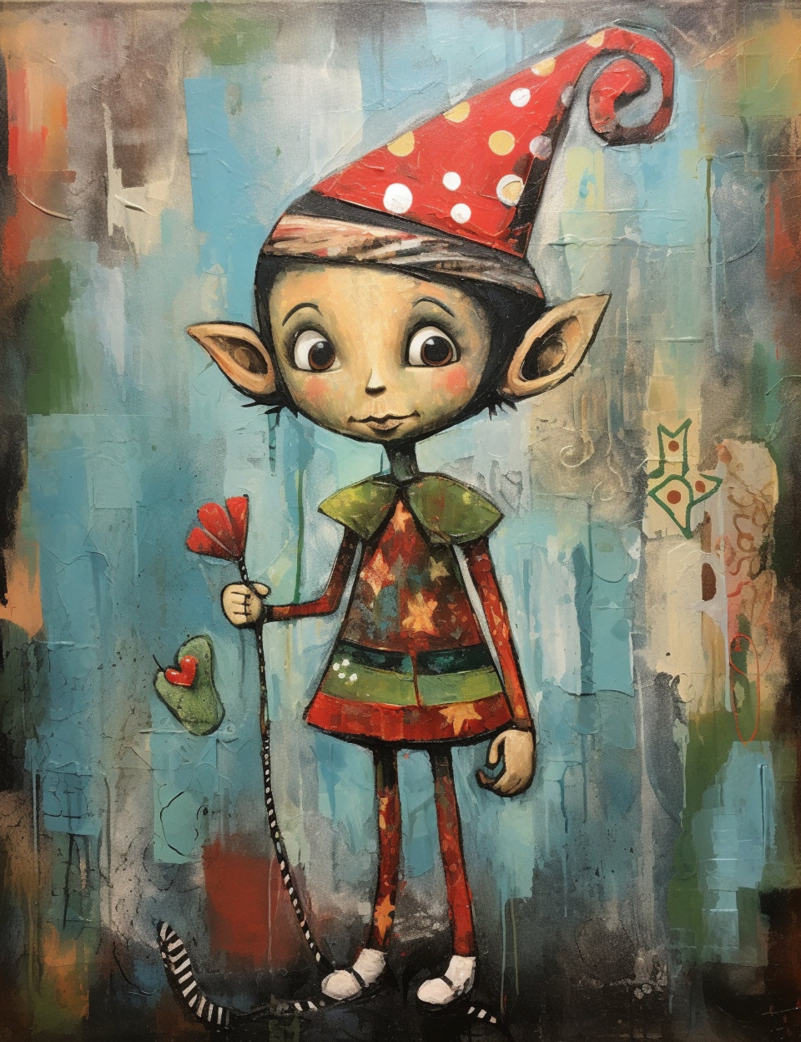 4 Unique & Whimsical Christmas Elf Digital Images! - Etsy