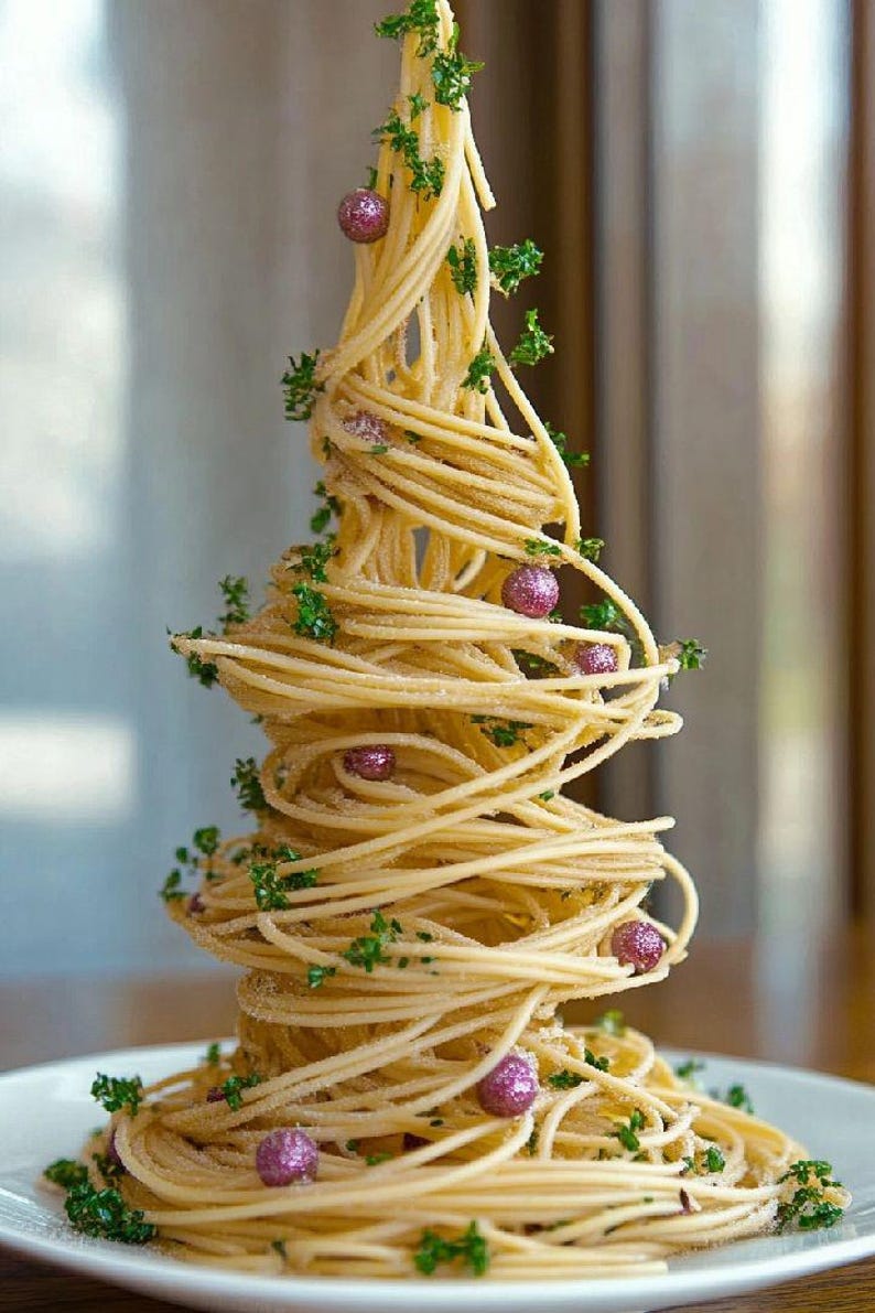 4 Spaghetti Christmas Trees! for the Chef in Your Life! Digital Images ...