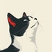 4 Abstract Cats - Digital Images - Etsy