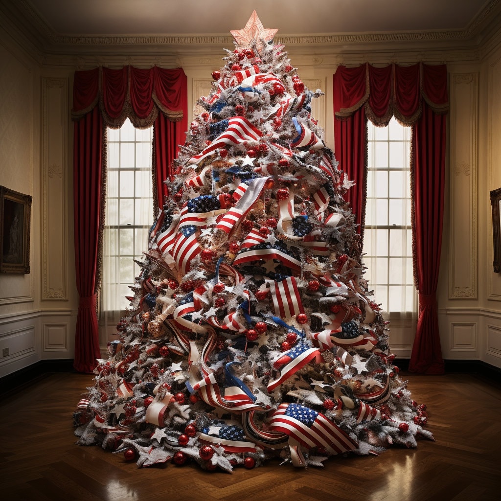 5 God Bless America Christmas Trees - Digital Images - Etsy